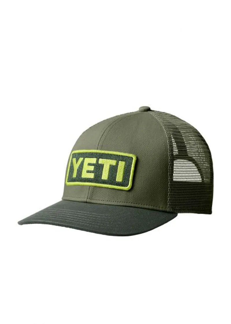 YETI Logo Badge Trucker HiOlive/Forest Cap