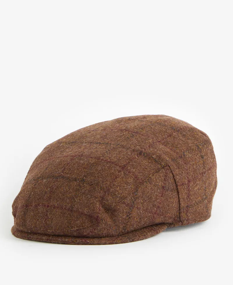 Barbour Crieff Flat Cap Brown Check