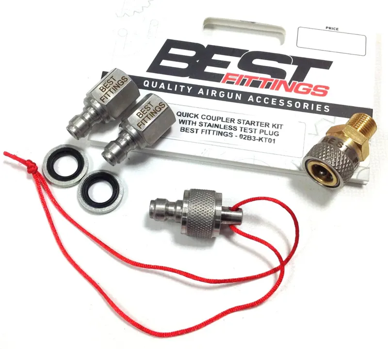 Best Fittings Quick Coupler Starter Kit with Stainless Test Plug