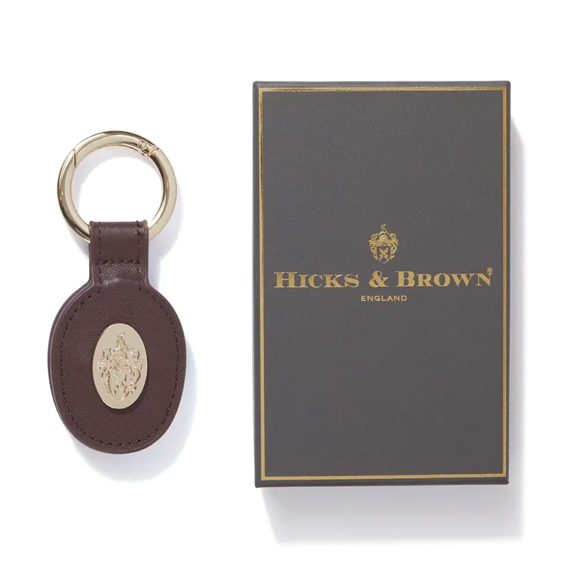 Hicks and Brown Hat Clip Brown