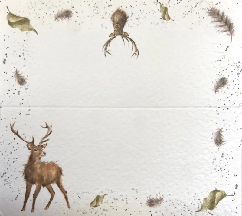 Wrendale 8x Stag Placecards